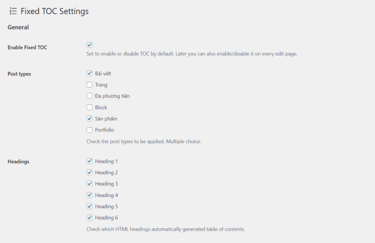 Plugin Fixed TOC là gì - Plugin top tạo phụ lục top 1 hỗ trợ SEO